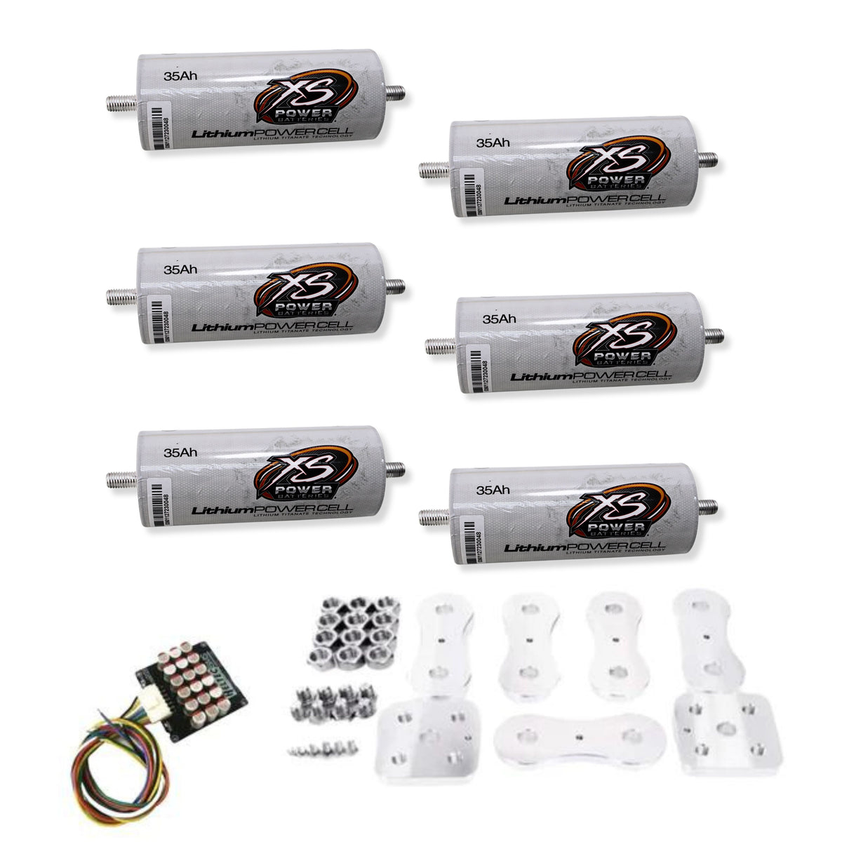 XS Power 6 Pack Kit 35AH Lithium Cells 2.3v Lithium Titanate Oxide (LT ...