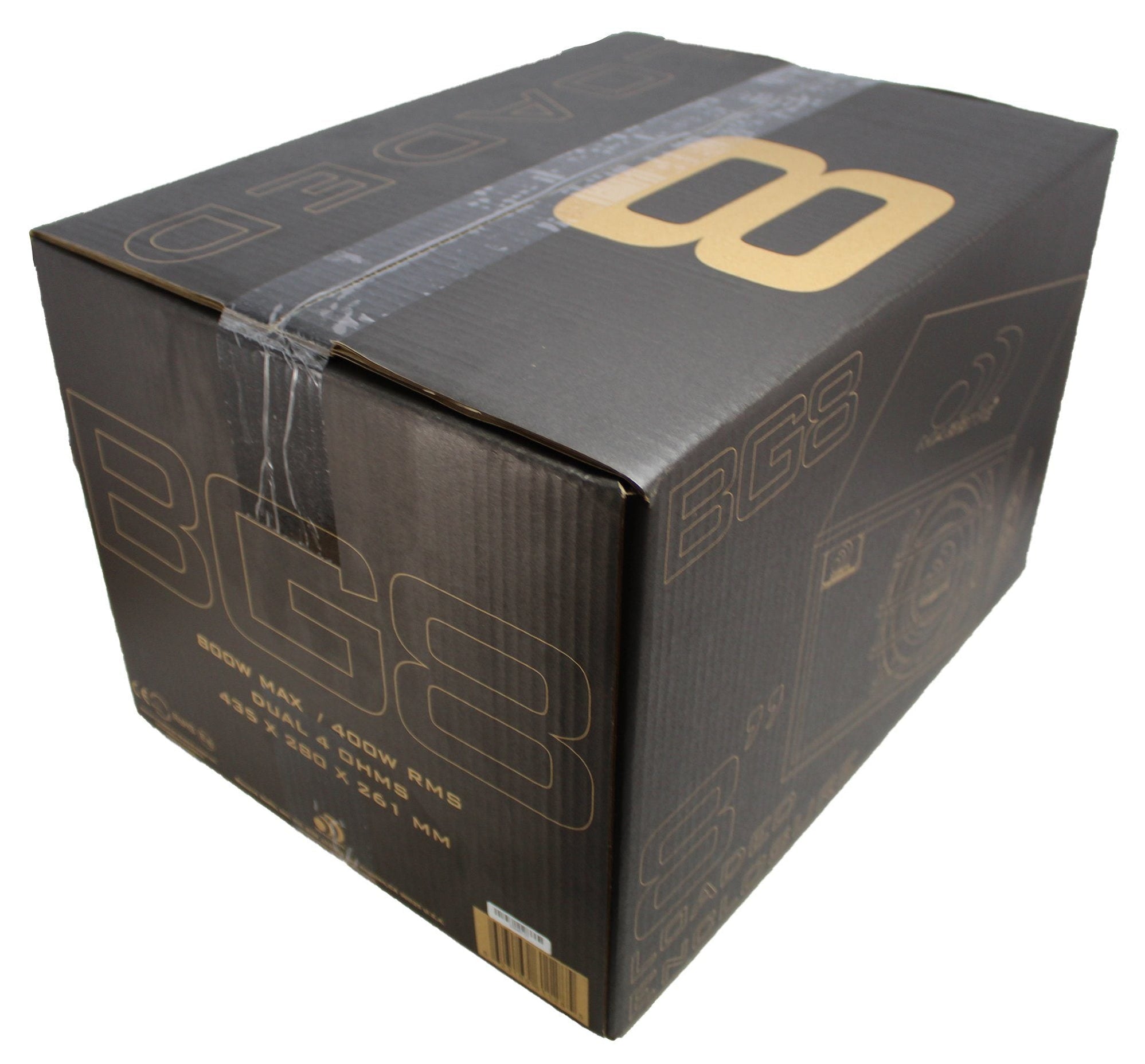 Massive Audio BG8 8" 800W Dual 2 Ohm Loaded Subwoofer Ported Enclosure ...