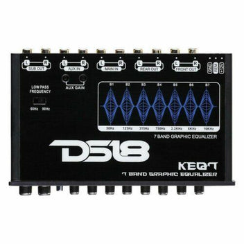 KEQ7 7 Band 6 Channel Graphic Equalizer 7V DS18 + 2 x 18" 2 Ch RCA M2M ...