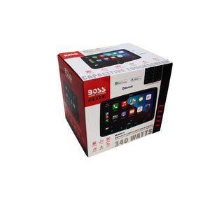 BOSS 7" Touchscreen 1-Din BT Radio with Apple CarPlay & Android Auto ...