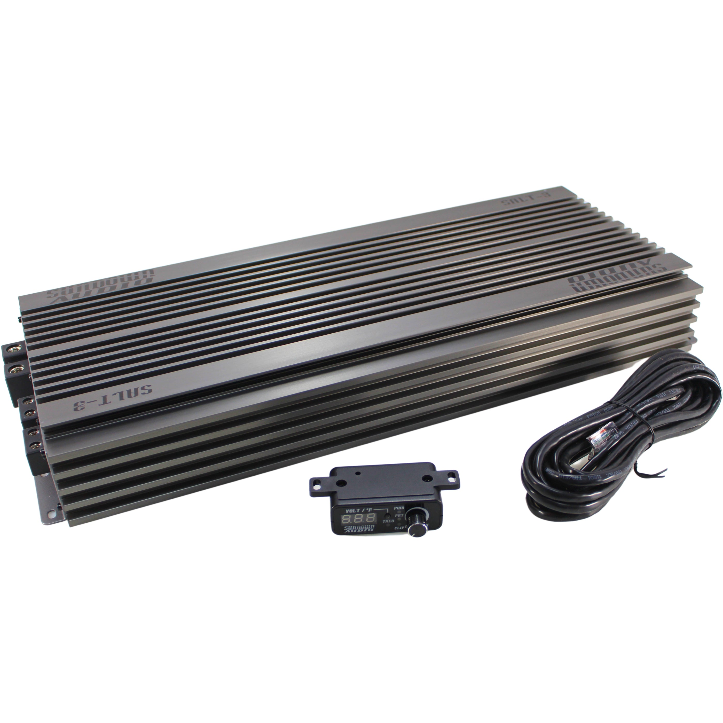 Sundown Audio SALT-3 3000W 1-Ohm Class-D Monoblock Amp w/ Bass Control ...