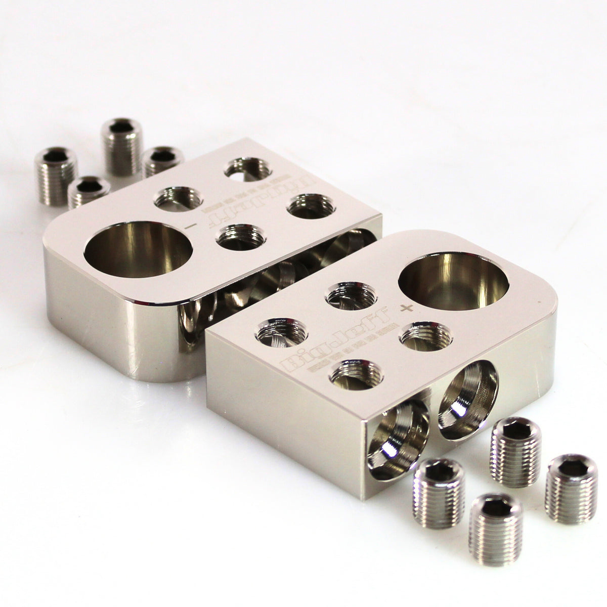4x 0GA Input Battery Terminal Distribution Blocks | Big Jeff Audio ...