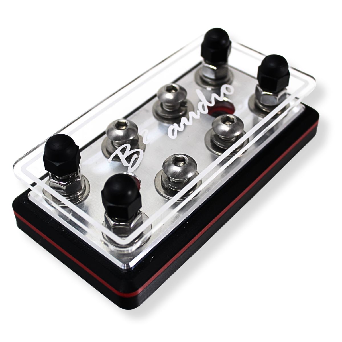 B2 Audio 8 Spot Power Ground Distribution Block 9/32 Terminal Lugs ...