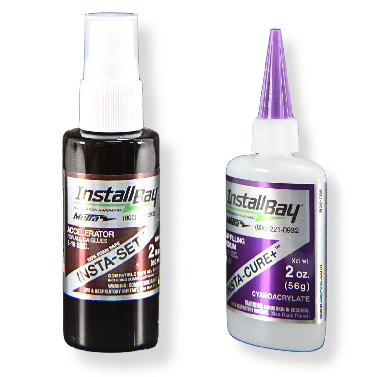 Insta-Cure 2oz Gap Filling Medium Glue w/ Insta-Set Accelerator Adhesi ...