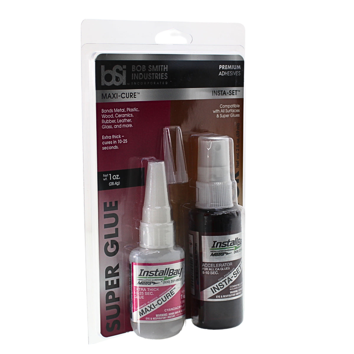 10-25 Sec Extra Thick MAXI-CURE Adhesive & INSTA-SET 8-10 Sec Accelera ...