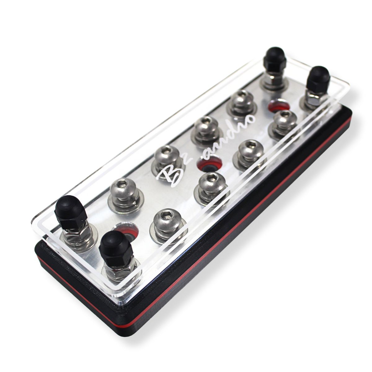 12 Spot Power / Ground 9/32 Terminal Lug Distribution Block - B2 Audio ...