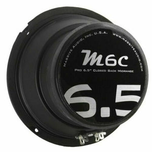 Massive Audio M6C Pro 6.5" 280W 8 Ohm Closed Back Mid-Range Speaker ...