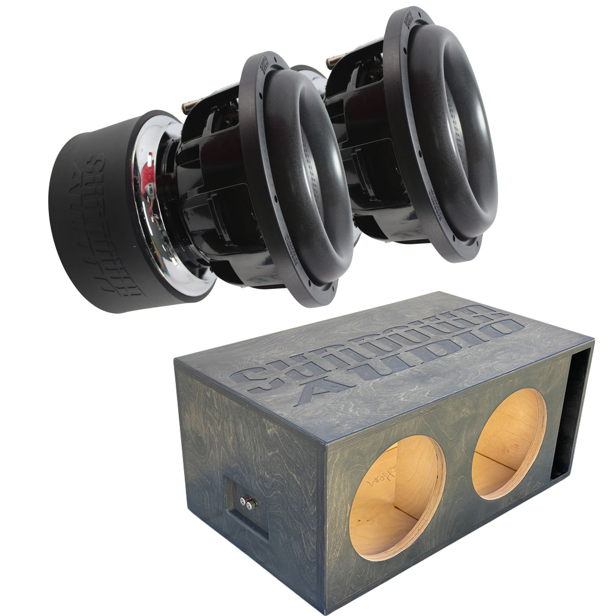 2500W RMS Dual 1 or 2-Ohm 10" Z Series V6 Subwoofer w/Dual 10" Birch P ...