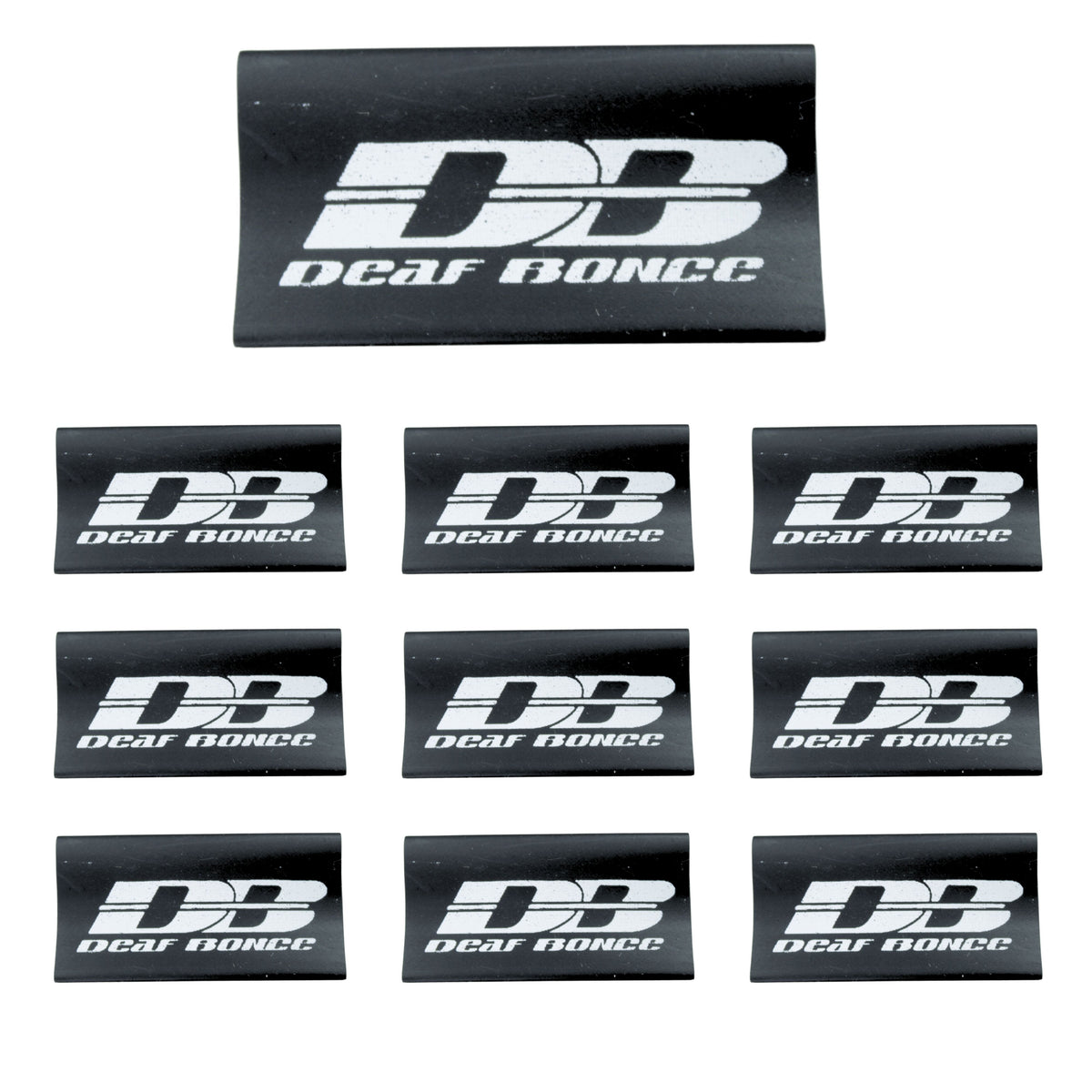 0 Gauge 3:1 Heat Shrink with Deaf Bonce / Avatar Logo 10 Pack Black ...