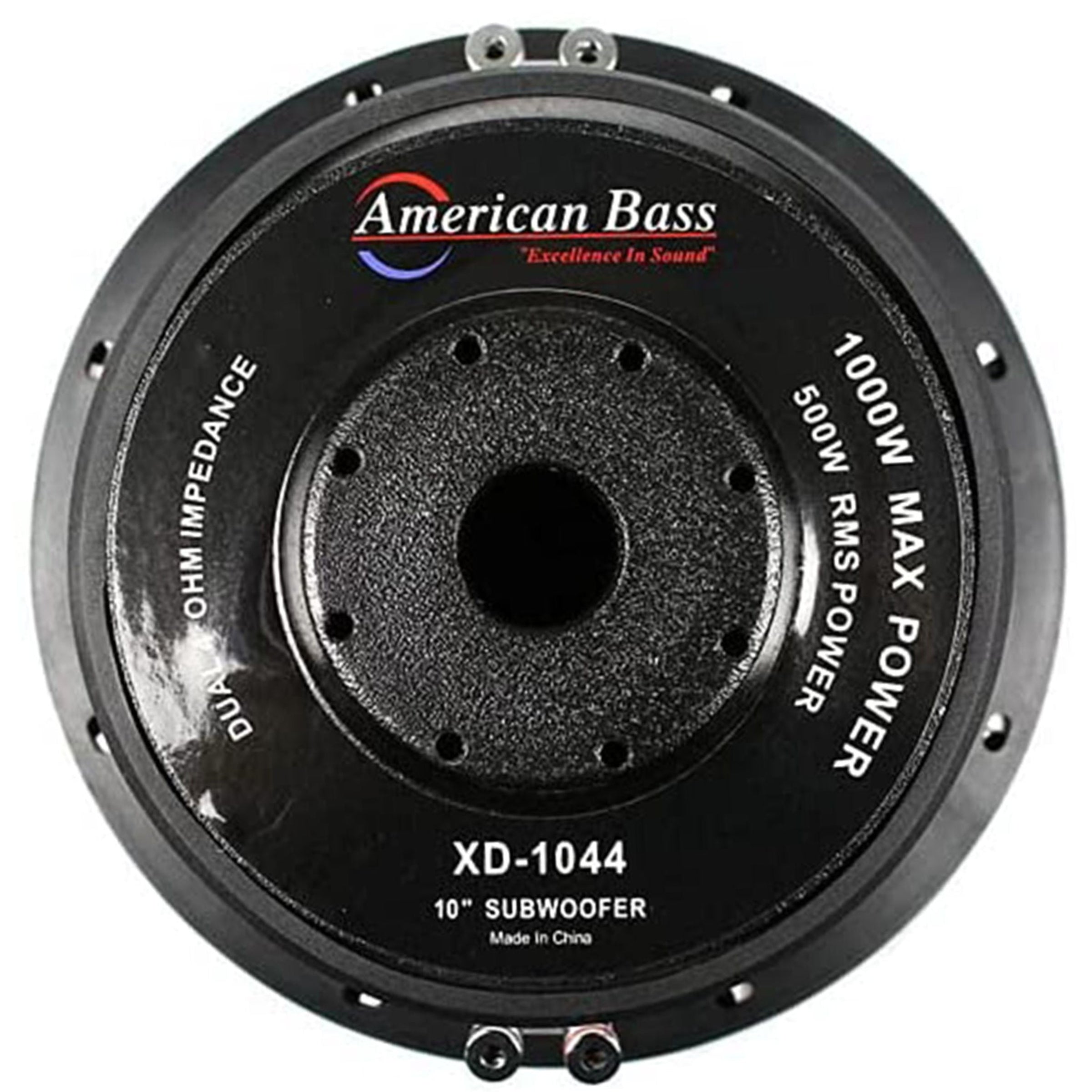 American Bass 10" Subwoofer 900W Dual 4 Ohm Voice Coil Black XD Series ...