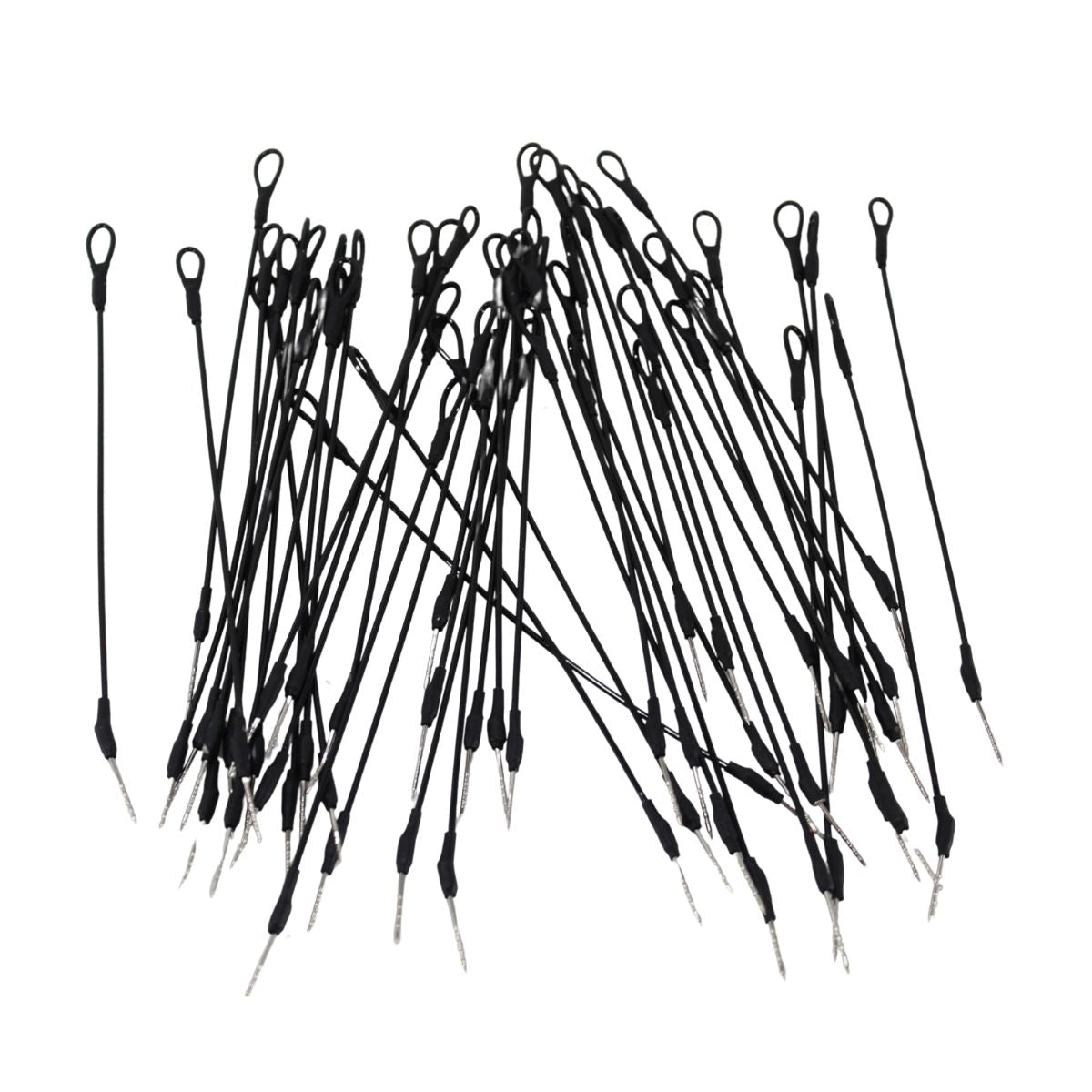 50pcs 8" Security Lanyard Wire Loops for EAS Hard Tag Systems-Black ...