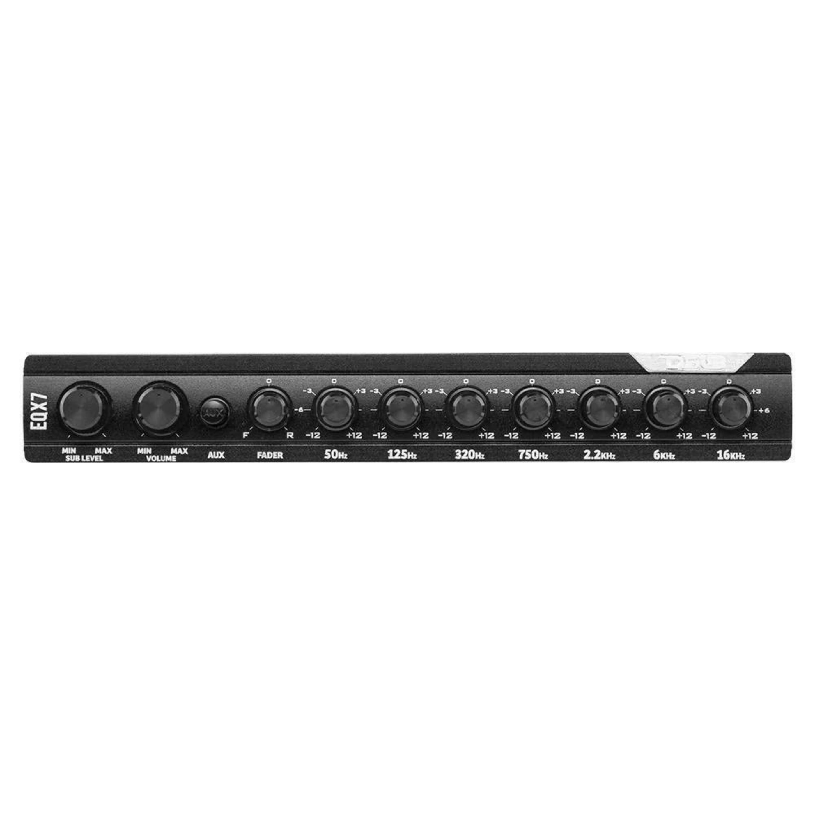DS18 High Volt 1/2 Din 7 Band Stereo Equalizer with Subwoofer Control ...