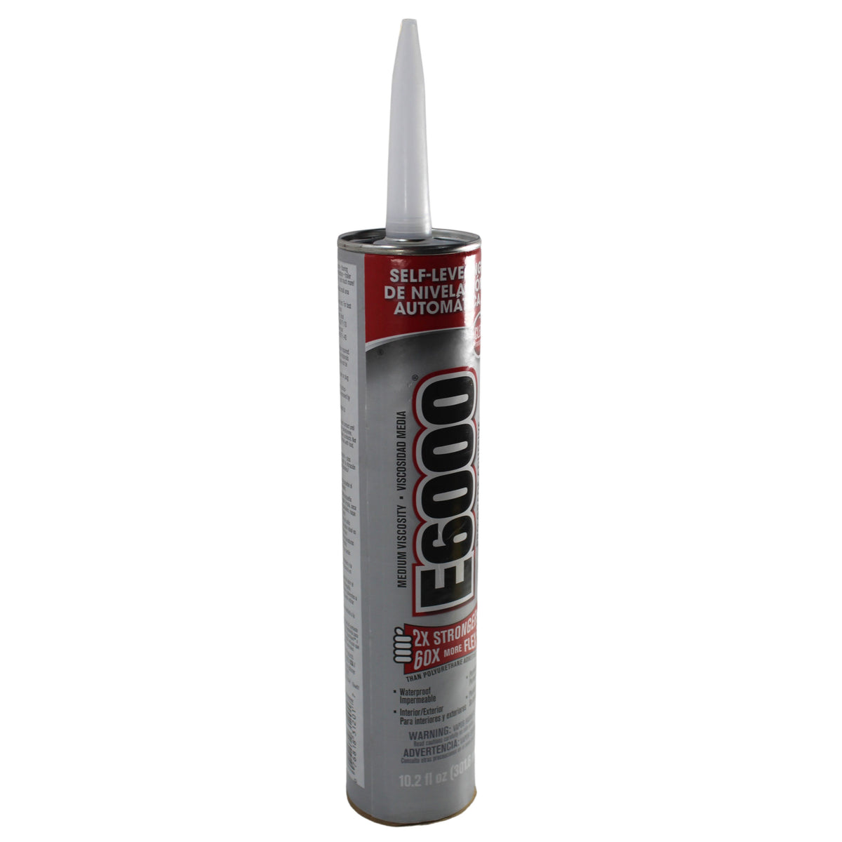 10.2 fl oz E6000 Industrial Strength Clear Self Leveling Waterproof Ad ...