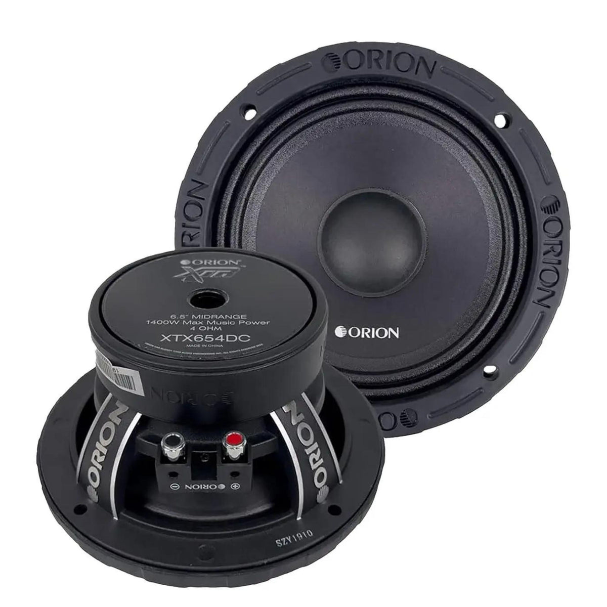 6.5" 350 Watts RMS 4-ohm Midrange Car Audio Speakers Orion XTR Series ...