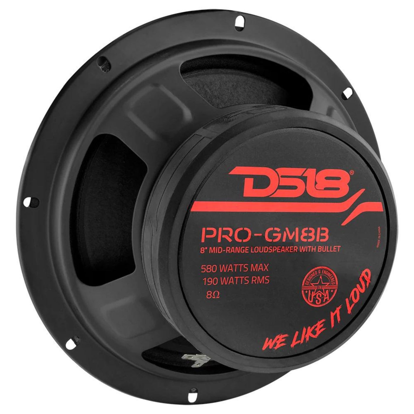 DS18 PRO-GM8B 580W 8" Midrange Full Range Speakers Loudspeaker Bullet ...