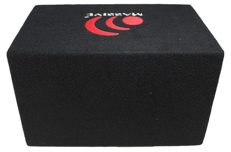 Massive Audio BG8 8" 800W Dual 2 Ohm Loaded Subwoofer Ported Enclosure ...