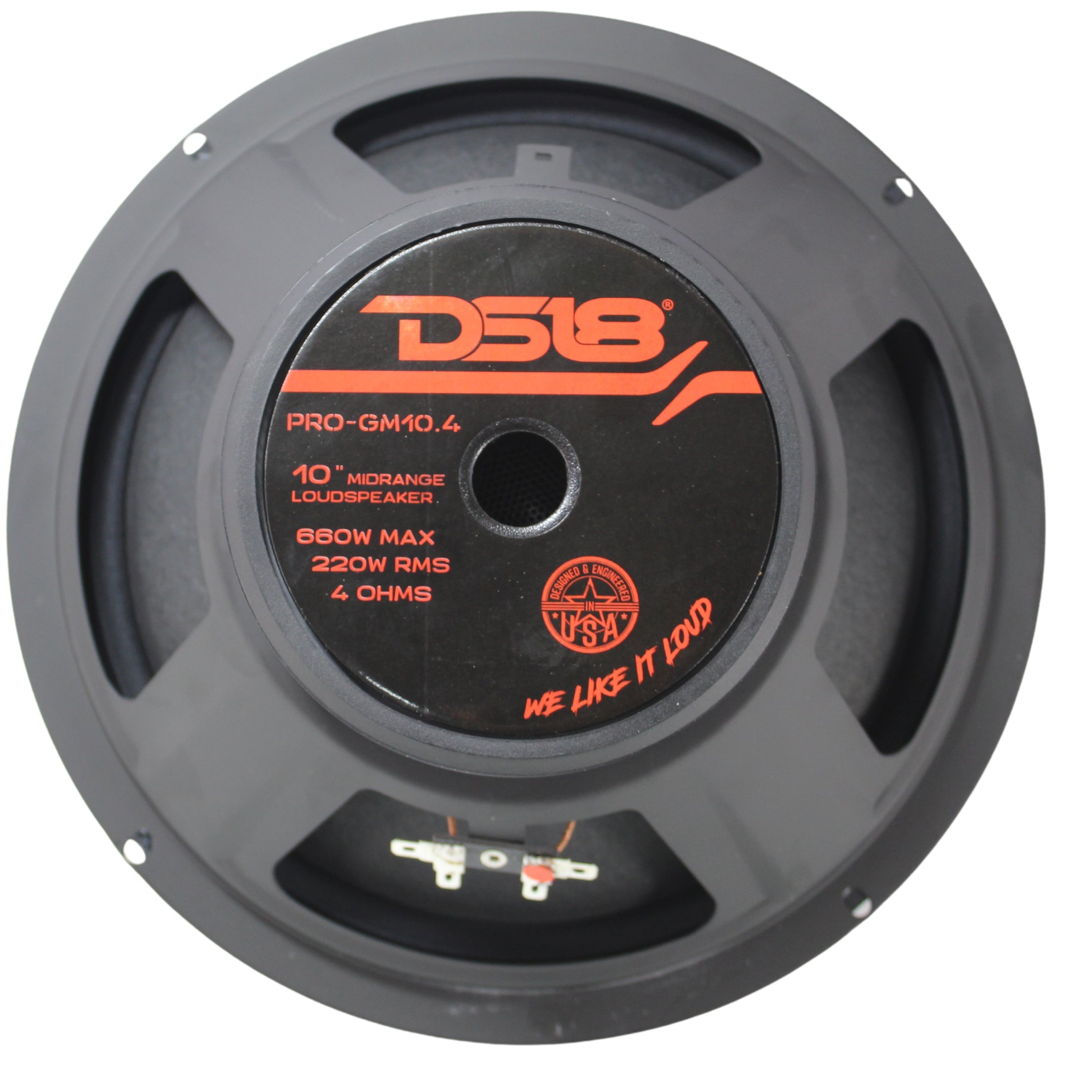 DS18 10" 660W Max 4-Ohm Mid Range Loud Speaker PRO-GM10.4 — Big Jeff ...