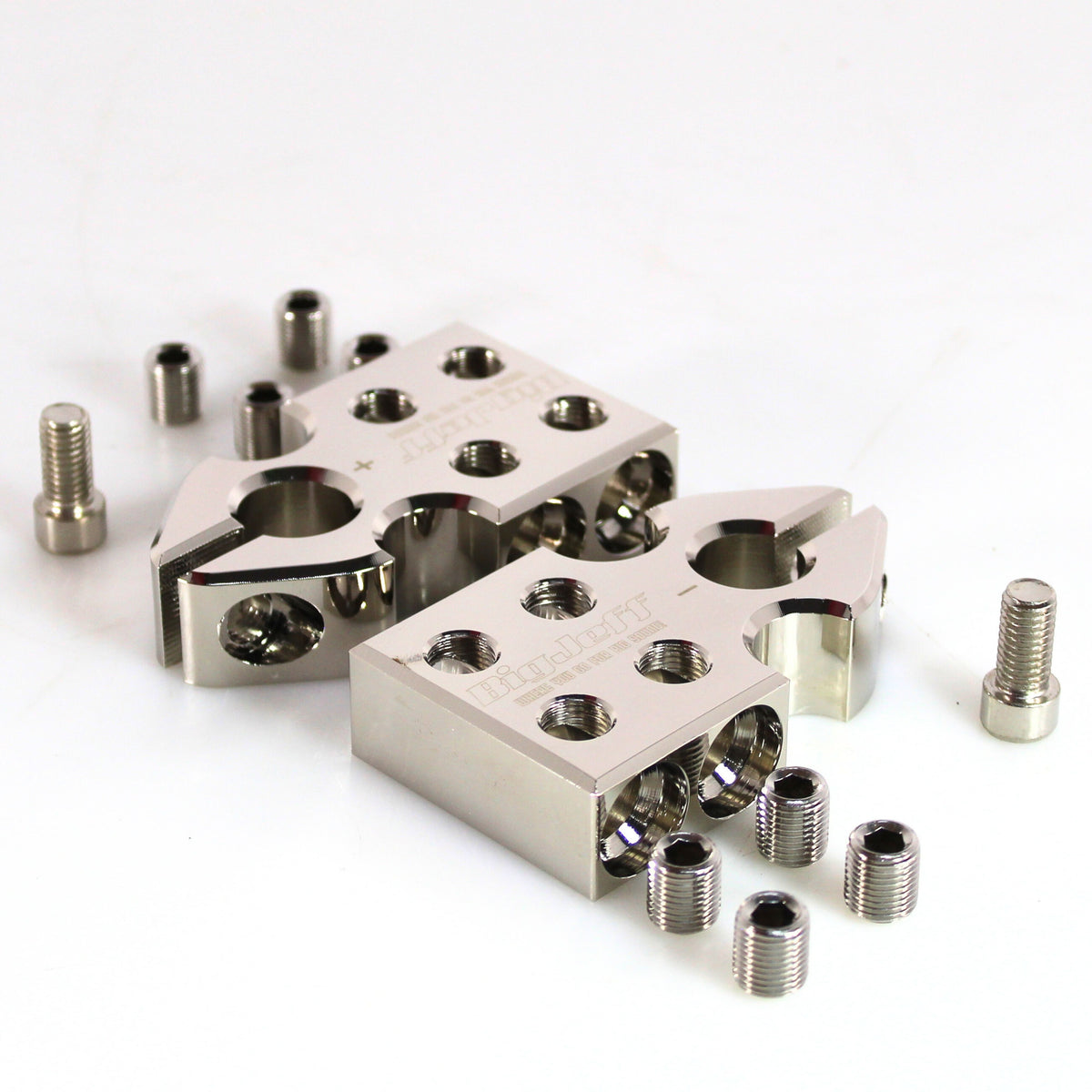 4 Input 1/0 AWG SAE Aluminum Battery Terminals | Big Jeff Audio — Big ...