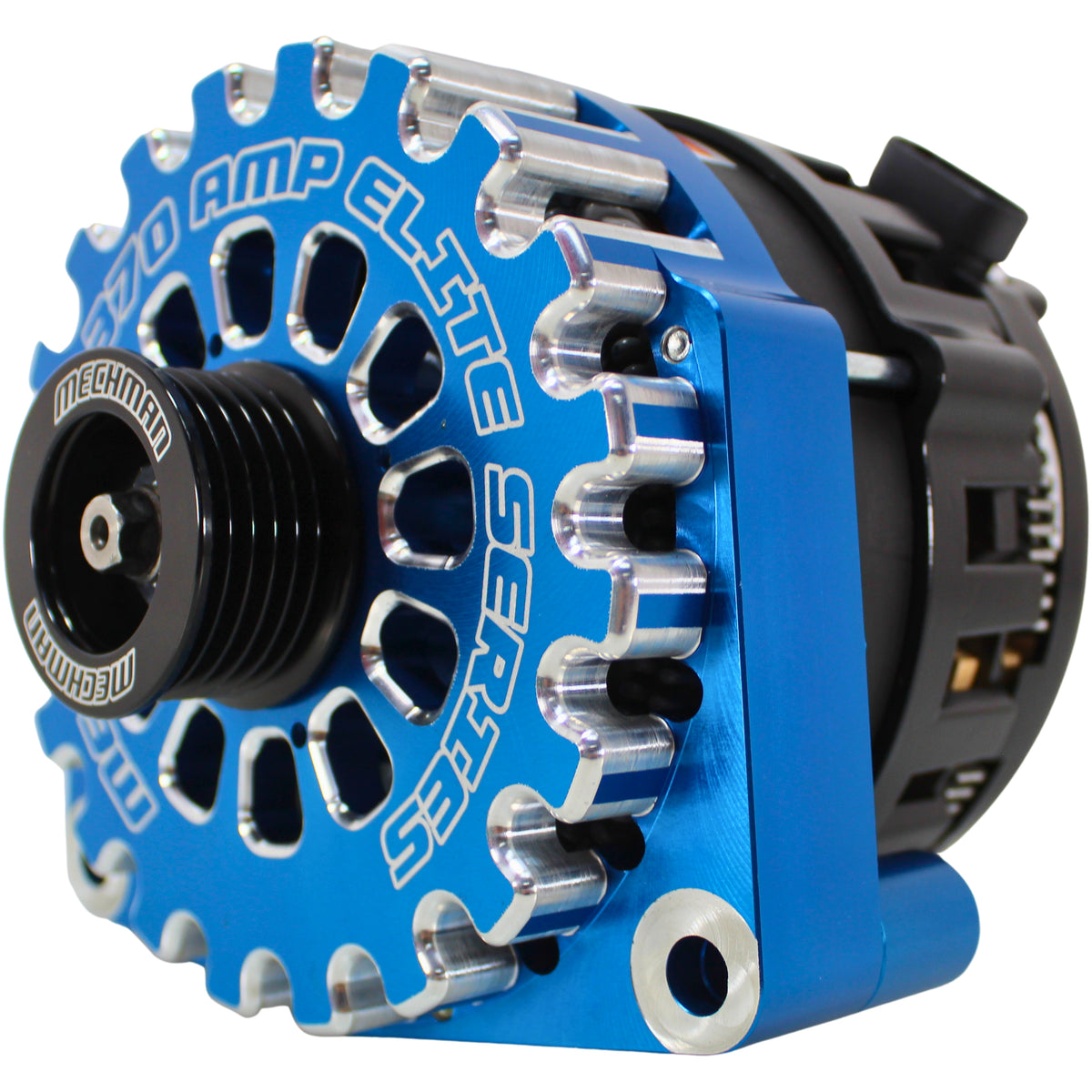 Mechman Elite Series 370A Blue Alternator Billet For 96-04 GM 5.7L / B ...