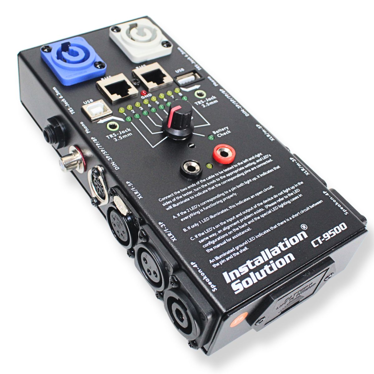 Pipeman's Installation Solutions AP-CT-9500 Universal Cable Tester for ...