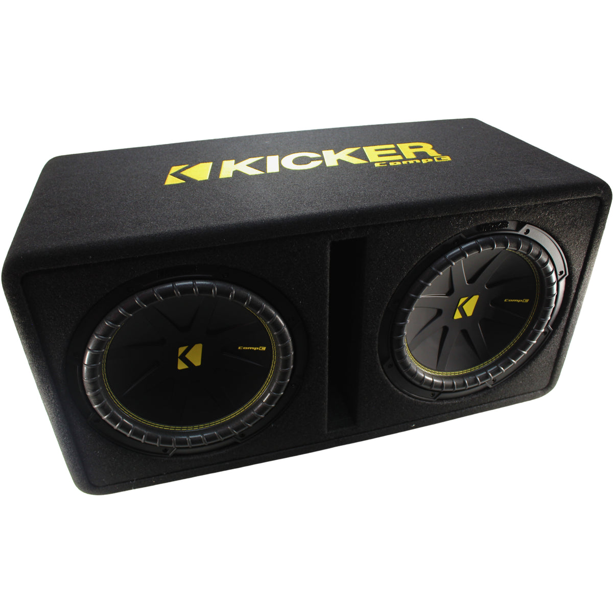 Kicker CompC Dual 12" 600W RMS 2-Ohm Subwoofer Ported Enclosure / 50DC ...