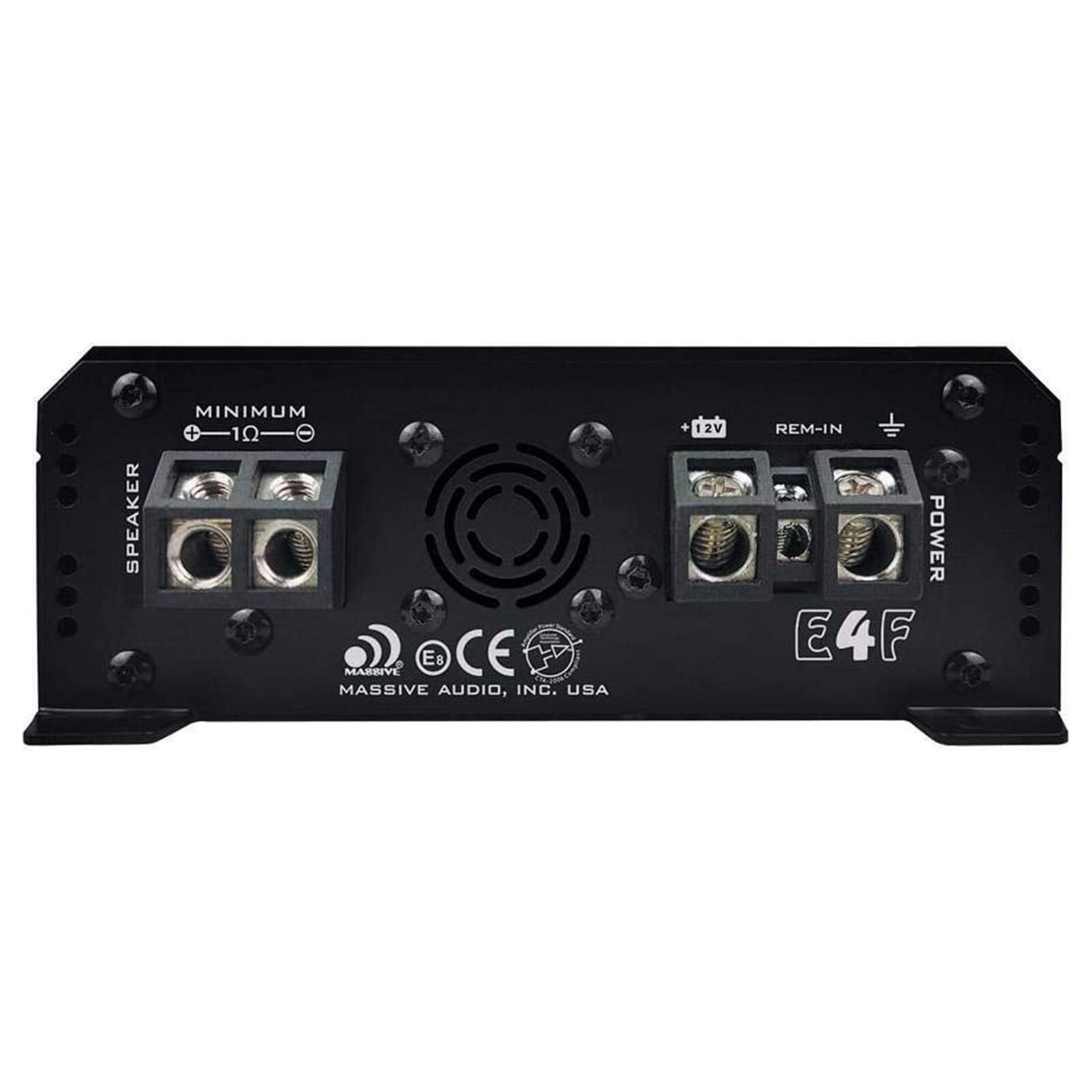 Massive Audio E4F Monoblock 4 Channel 4000W Full Range Amplifier — Big ...