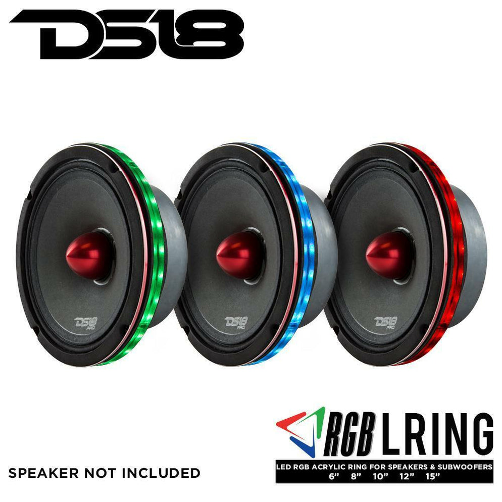 1x Universal LED RGB Speaker Light Spacer Rings 12" DS18 LRING10 — Big ...