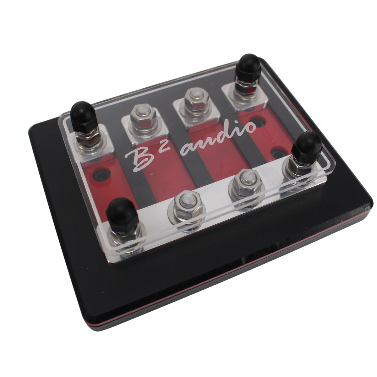 4 Spot Heavy Duty ANL Fuse Block w/ Acrylic Cover 500A B2 Audio USA ...