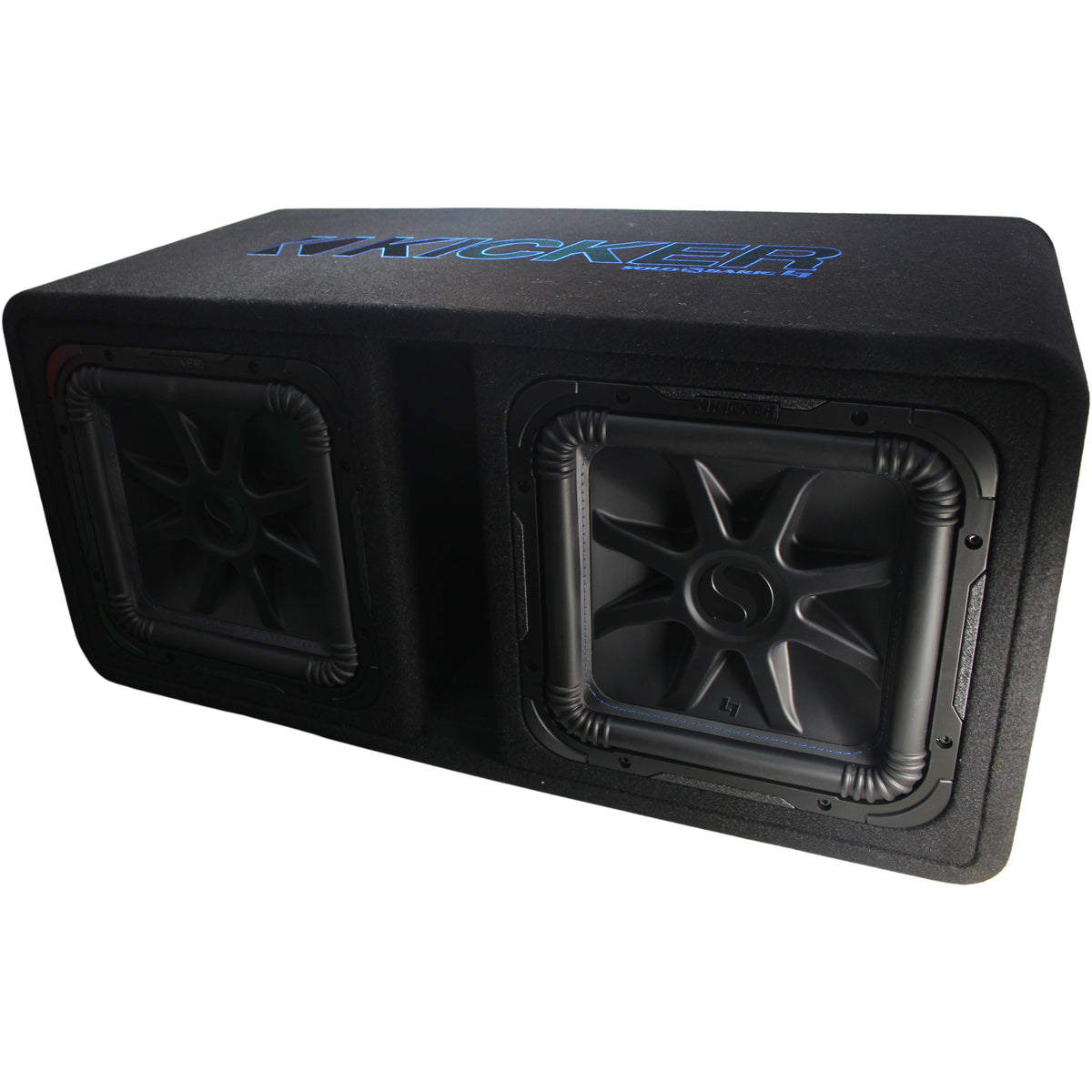 Kicker Dual Solo-Baric L7S 12" 1500W RMS 2-Ohm Subwoofers Ported Box ...