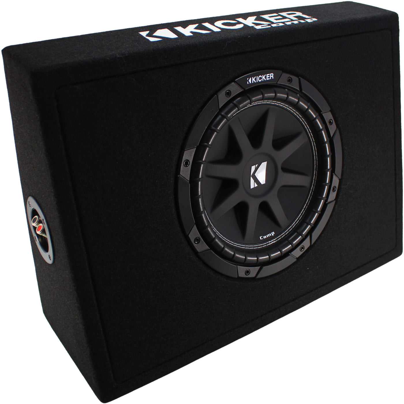 Kicker Comp Series 10" 150W RMS 4-OHM Single Subwoofer Vented Enclosur ...