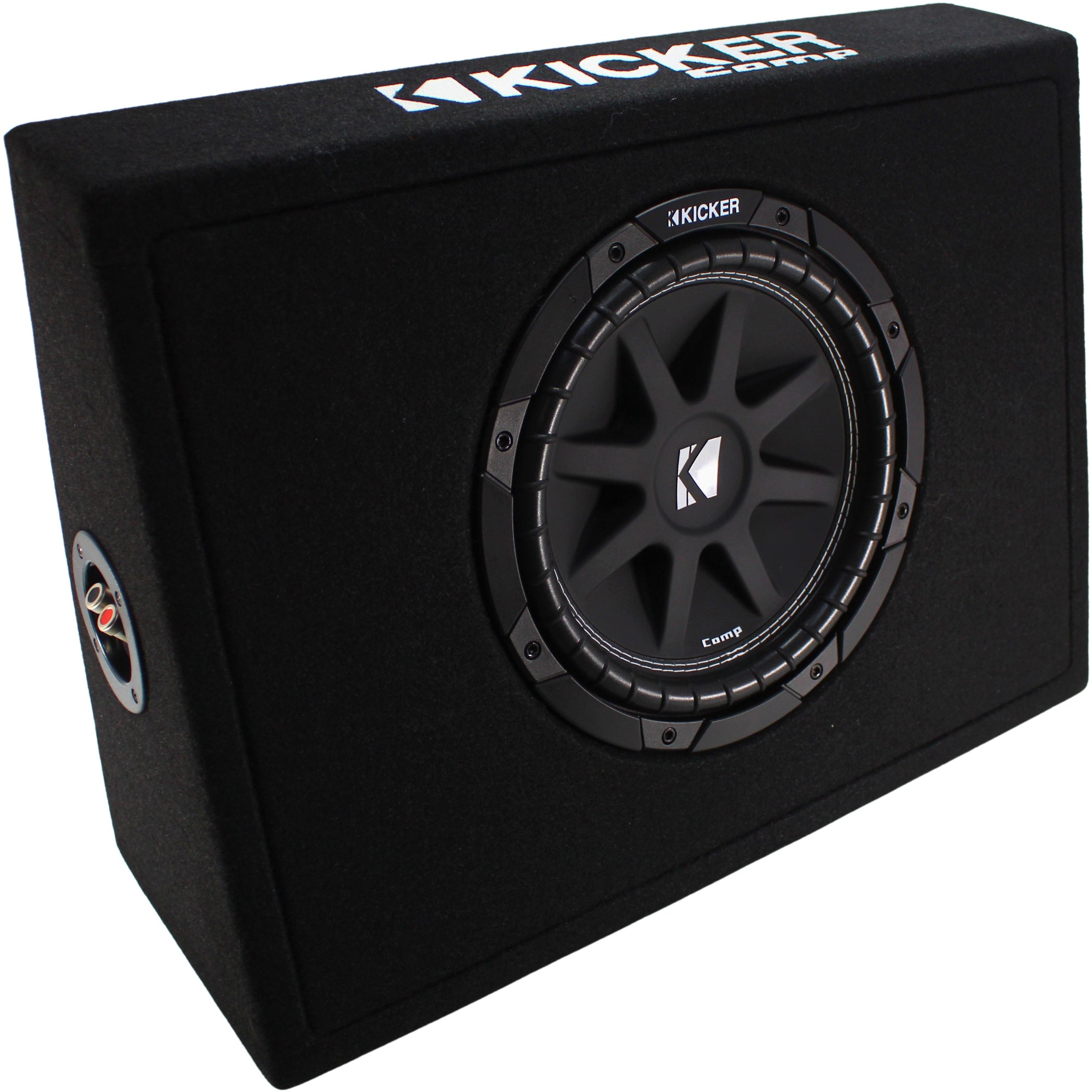 Kicker Comp Series 10" 150W RMS 4-OHM Single Subwoofer Vented Enclosur ...