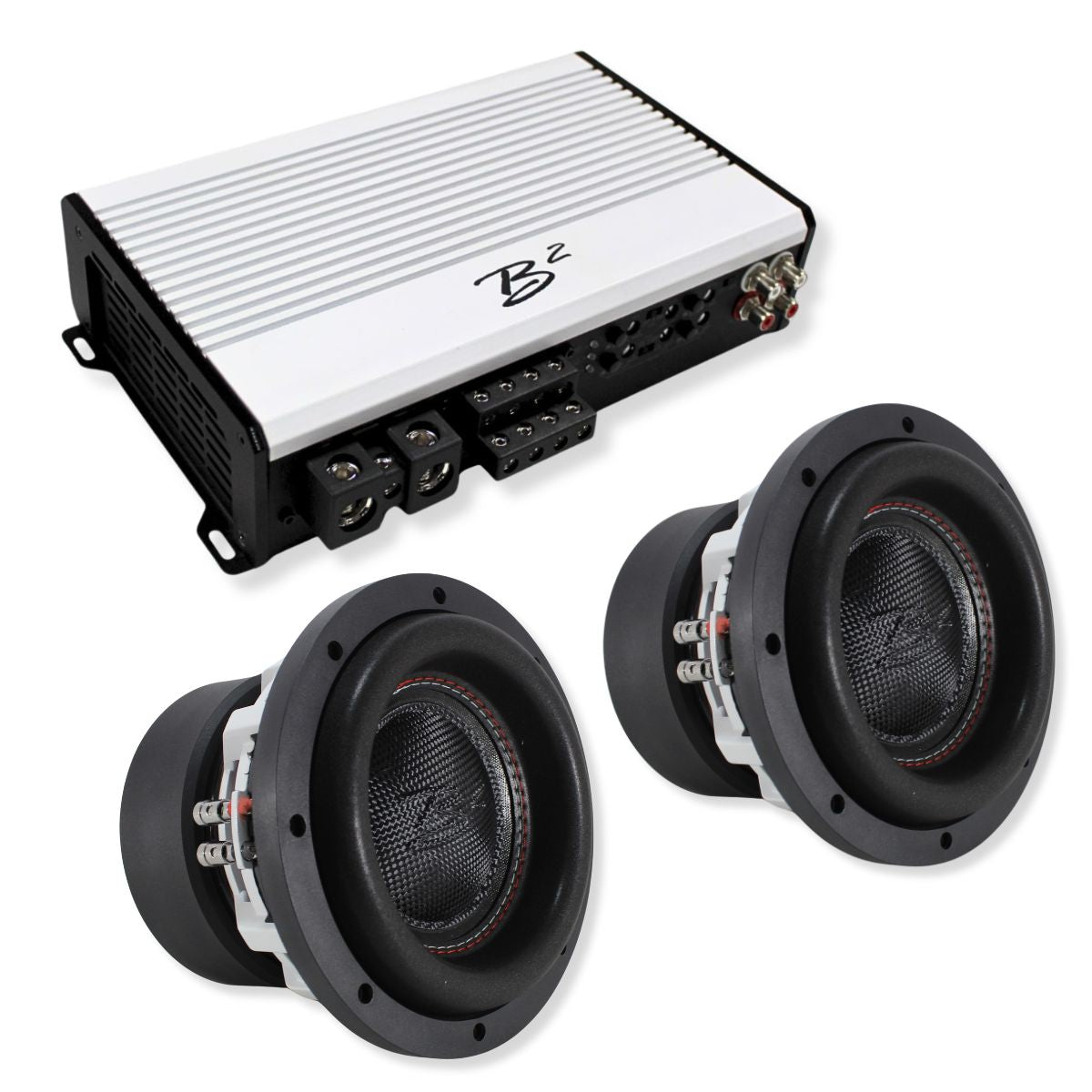 Combo-20 | B2 RAGE 1200.4 V2 Amp + Dual 8" RAGE8-D4 Subwoofers — Big ...