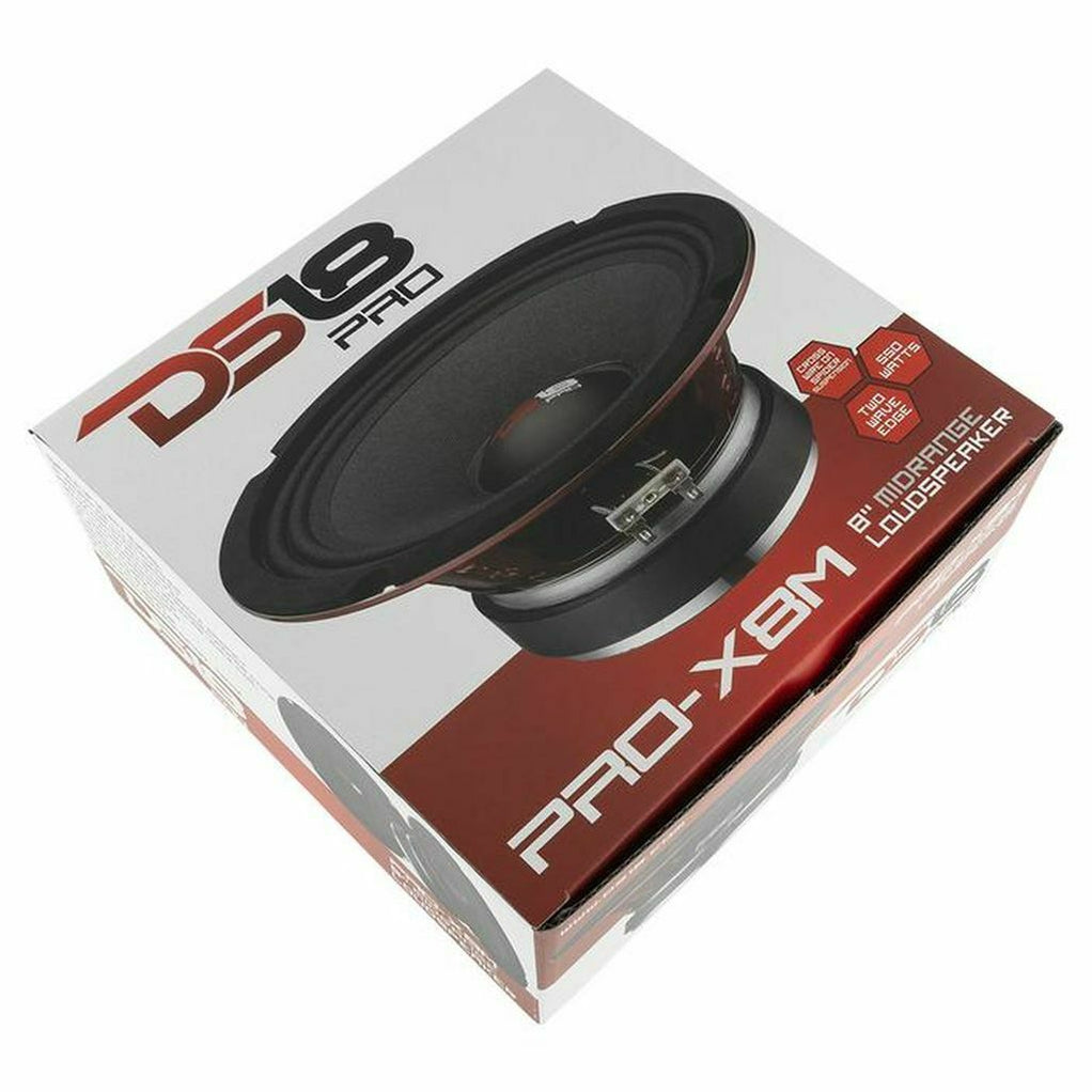 4 Pro 8" Mid range Loud speakers 4 Channel 1600 w Amplifier Complete 4 ...