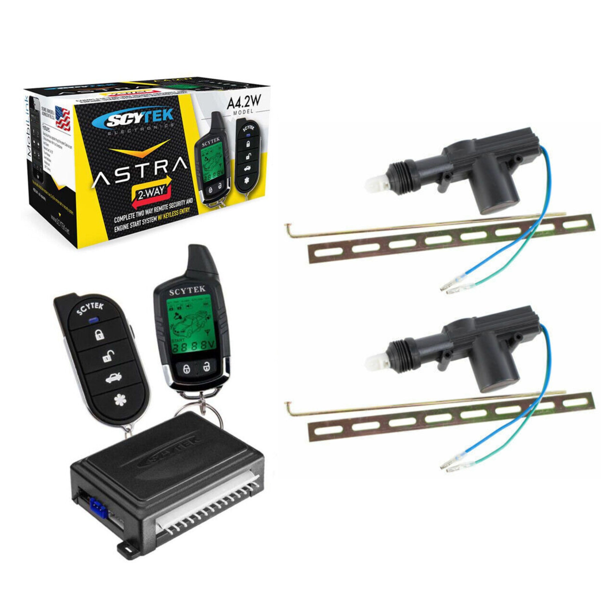 Car Alarm Security System, Keyless Entry 2-Way LCD Scytek A777 — Big ...