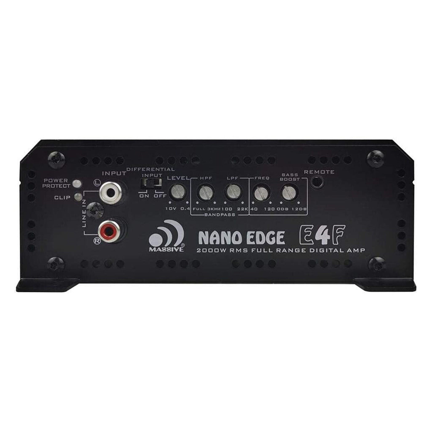 Massive Audio E4F Monoblock 4 Channel 4000W Full Range Amplifier — Big ...