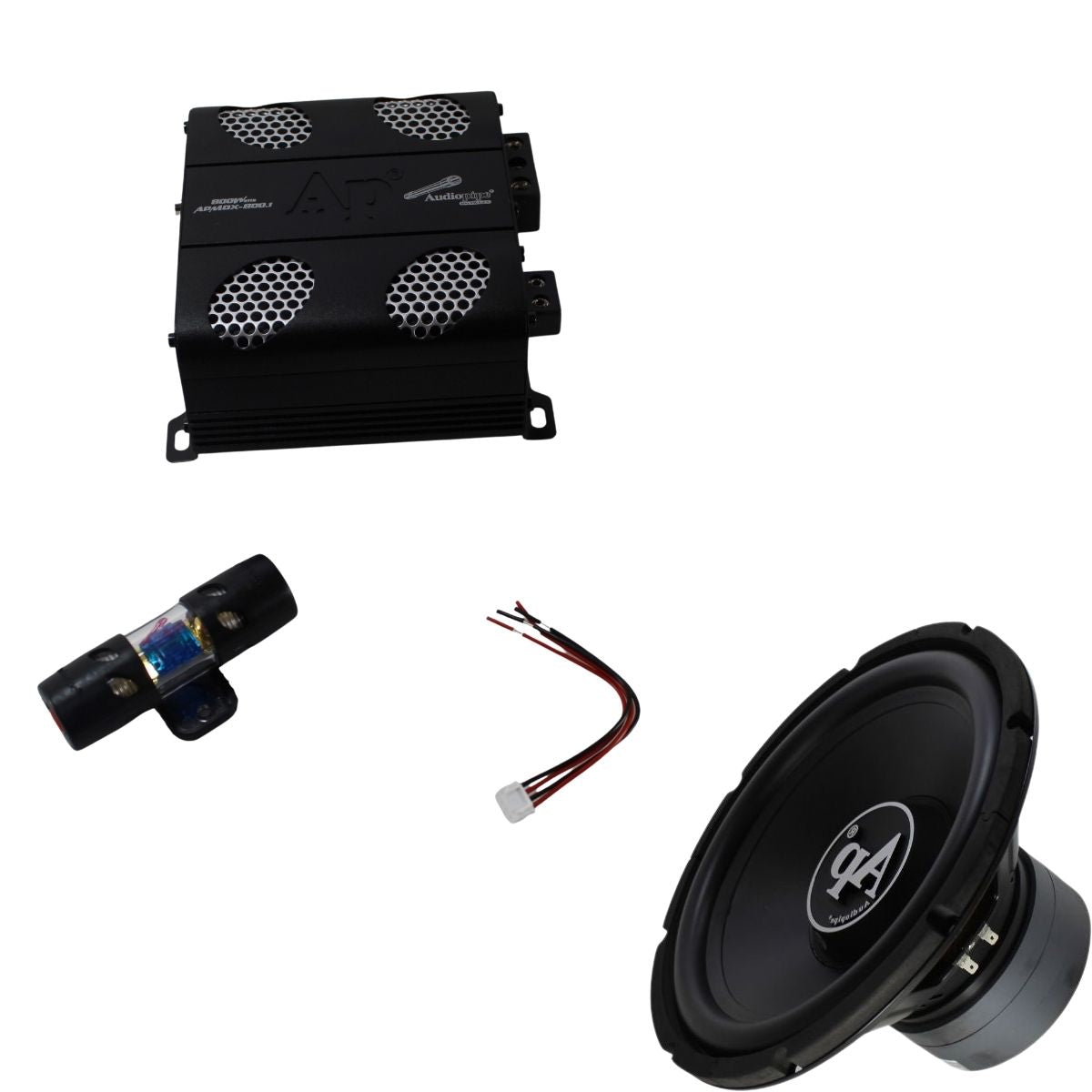Audiopipe AP-PP312-COMBO-1 | 12" 600W RMS Subwoofer & Amplifier Combo ...