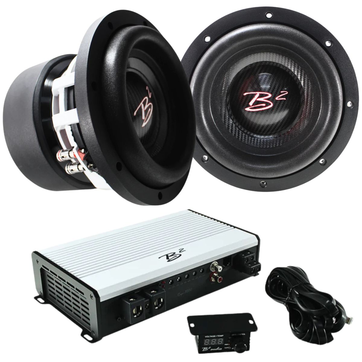 B2 Audio RAGE 3500 Amp with 2 RAMPAGE8-D1-V2 Subwoofers | COMBO-10 ...