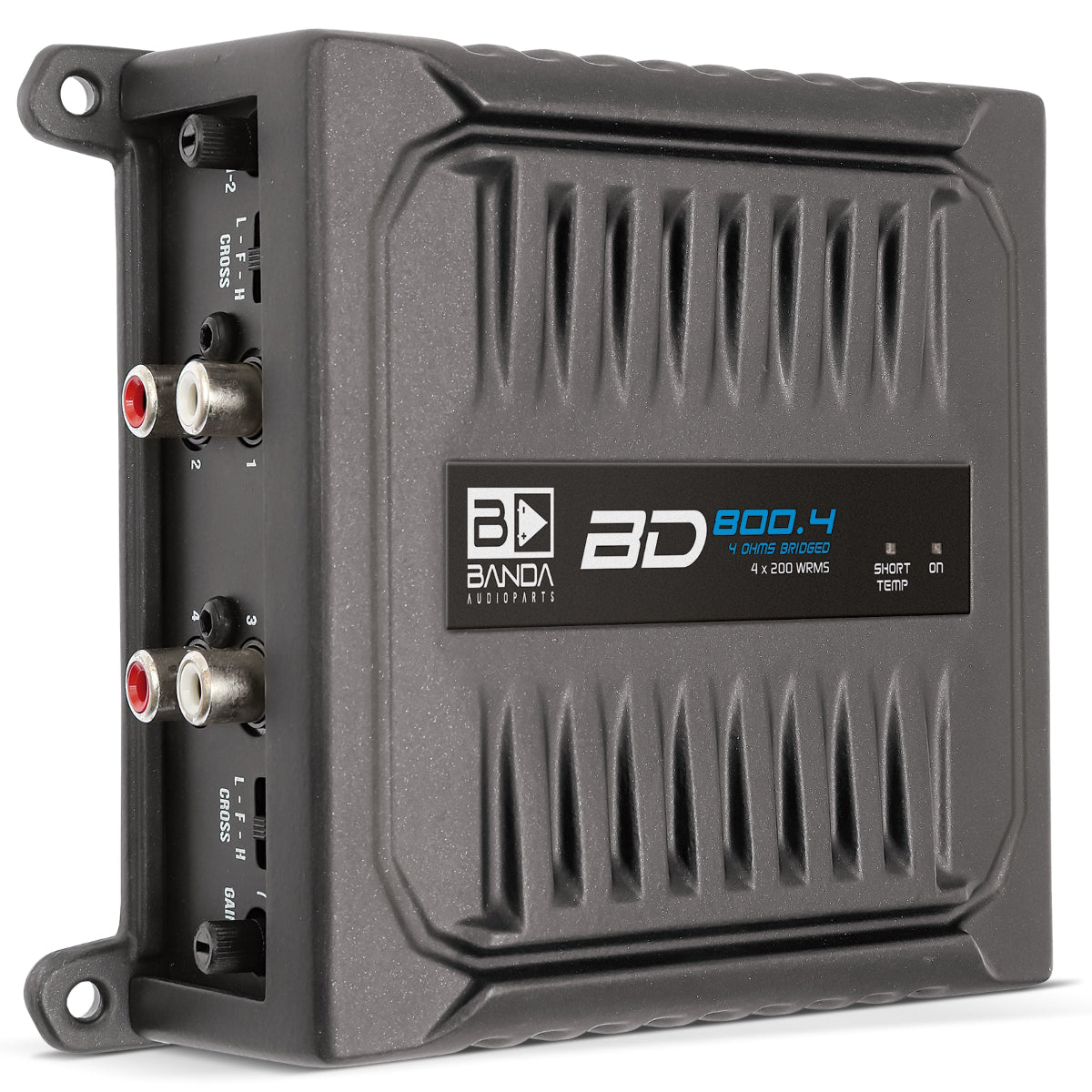 Banda Pocket Series 800W RMS 2-Ohm 4-Channel Compact Amplifier — Big ...