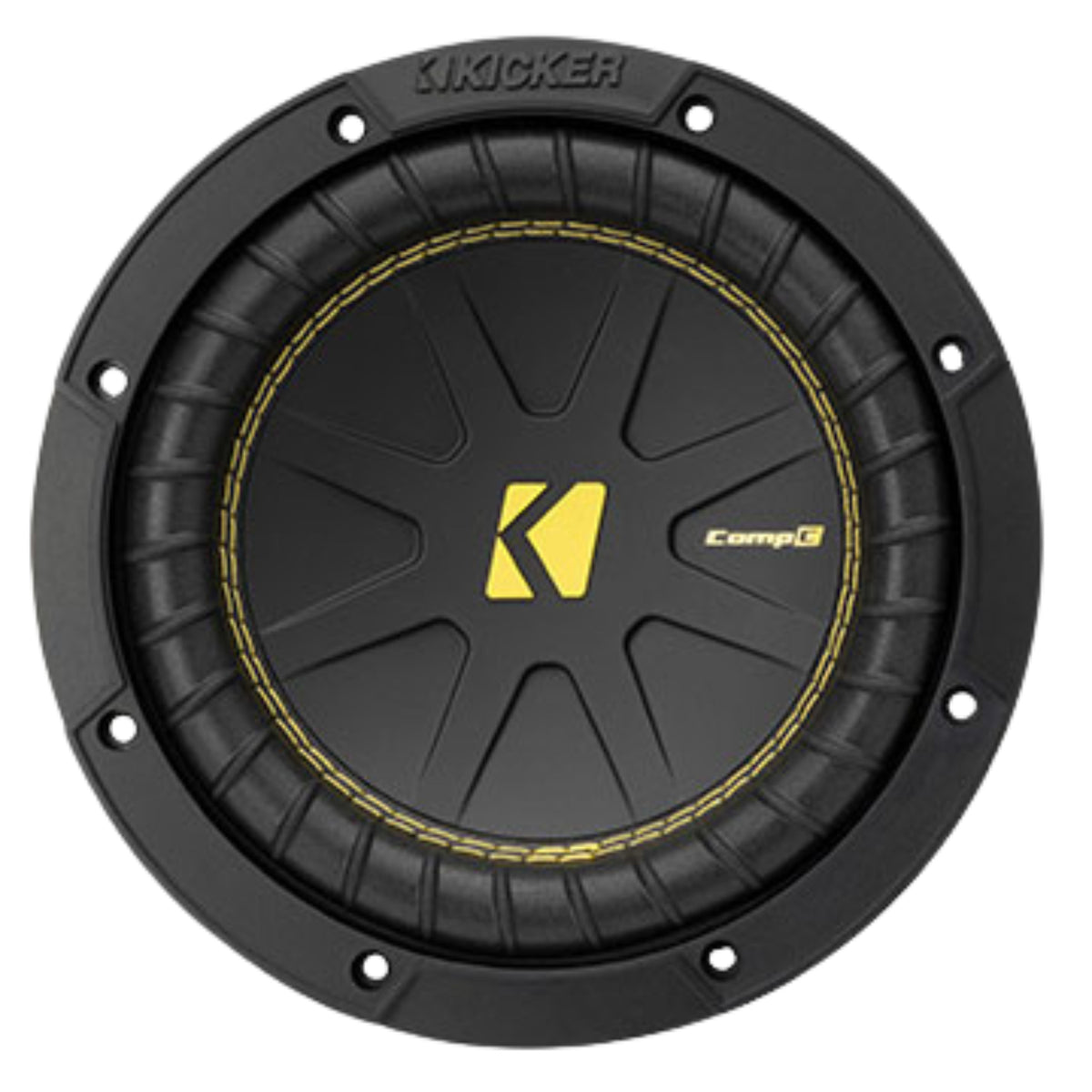 KICKER 50CWCD84 | 8" CompC Subwoofer 200 Watt RMS Dual 4Ω DVC — Big ...