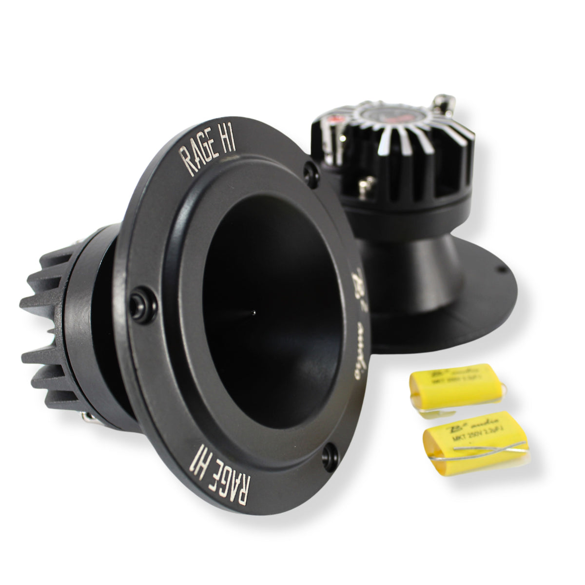 RAGE H1 Neo 1" Tweeters Pair | 100W 4-Ohm Titanium Dome B2 Audio — Big ...