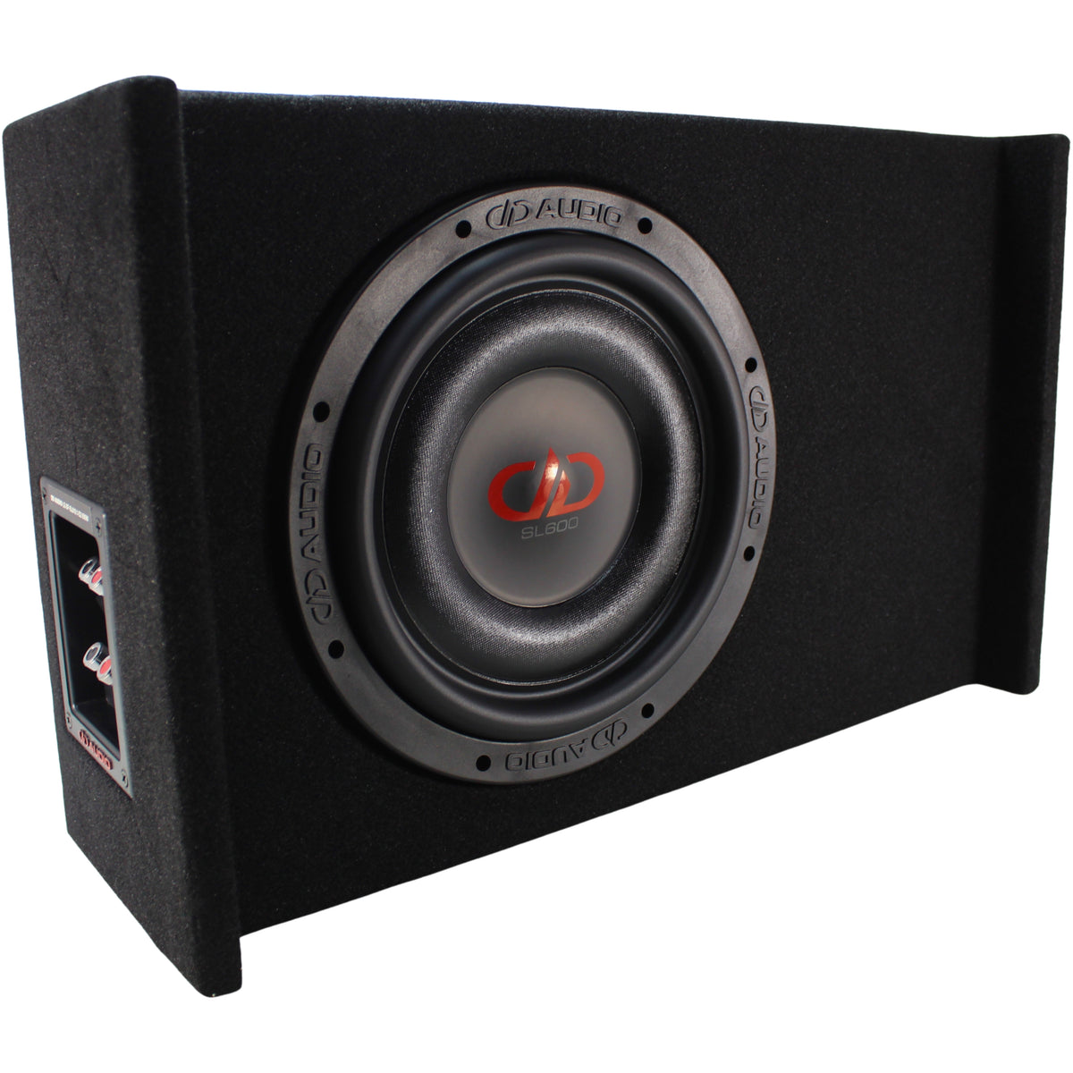 DD Audio SL600 Series 10" 600W RMS S1-Ohm Slim Down Firing Enclosure ...