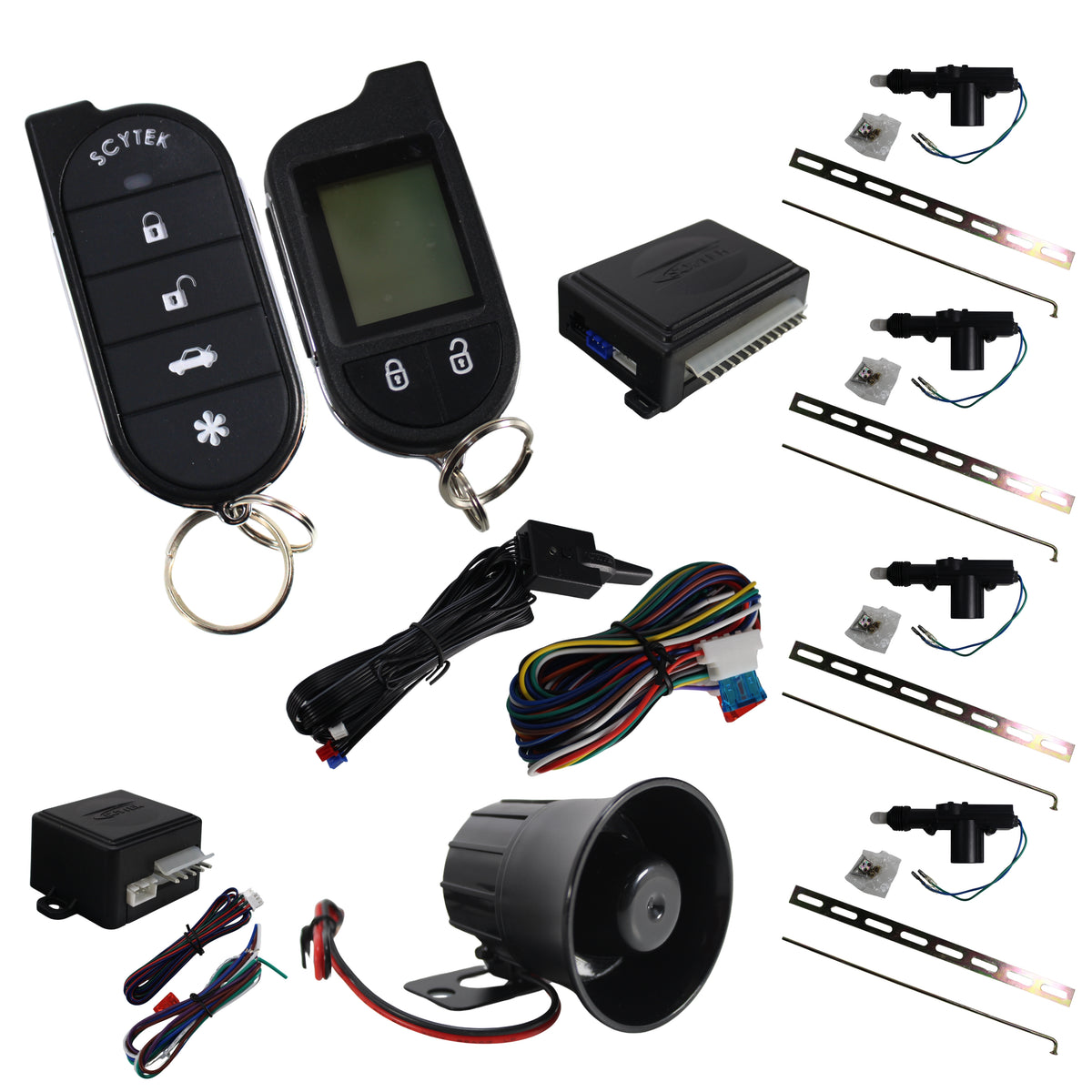 A777 2-Way Remote Control Keyless Entry Security System, Anti-Theft wi ...