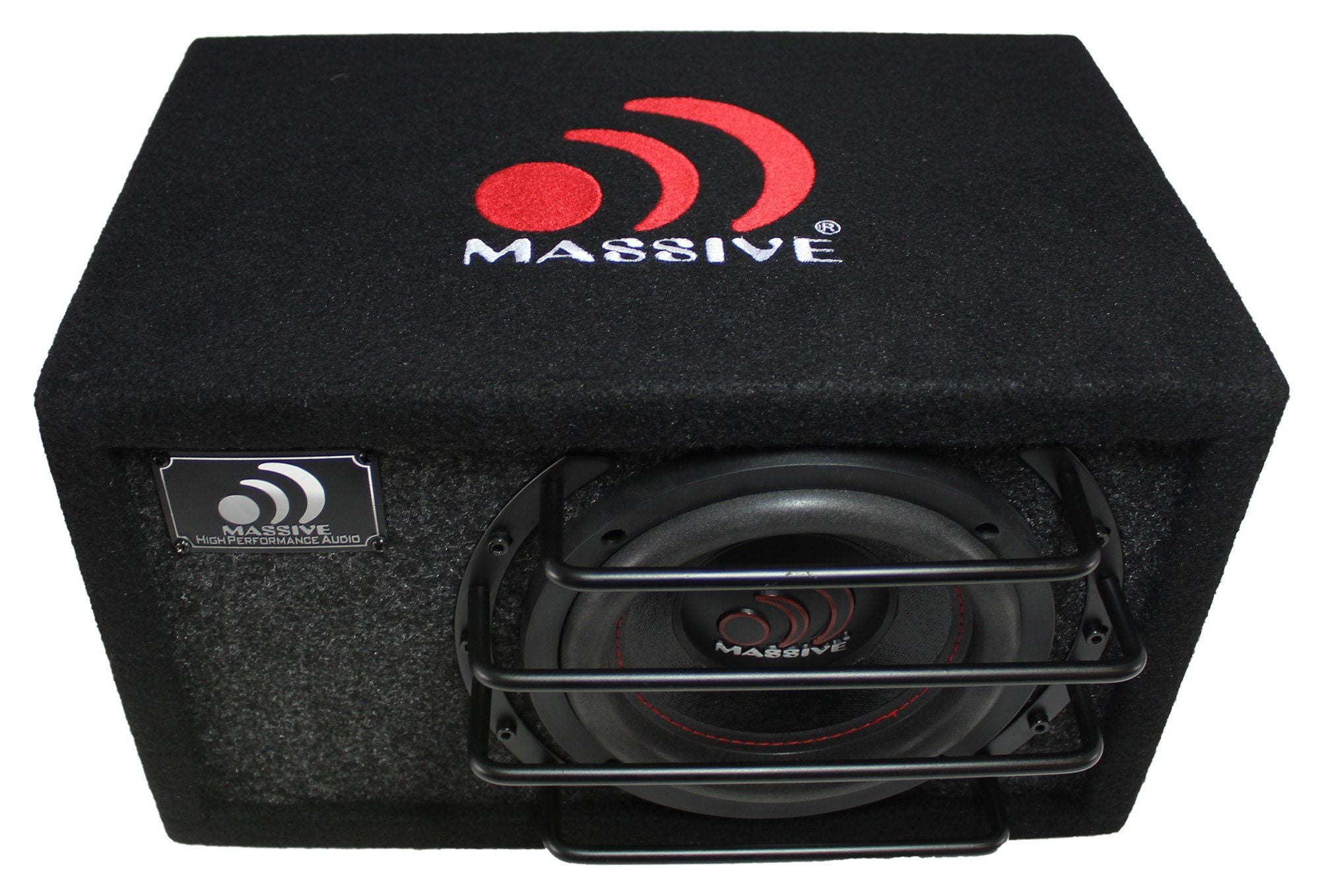 Massive Audio BG8 8" 800W Dual 2 Ohm Loaded Subwoofer Ported Enclosure ...