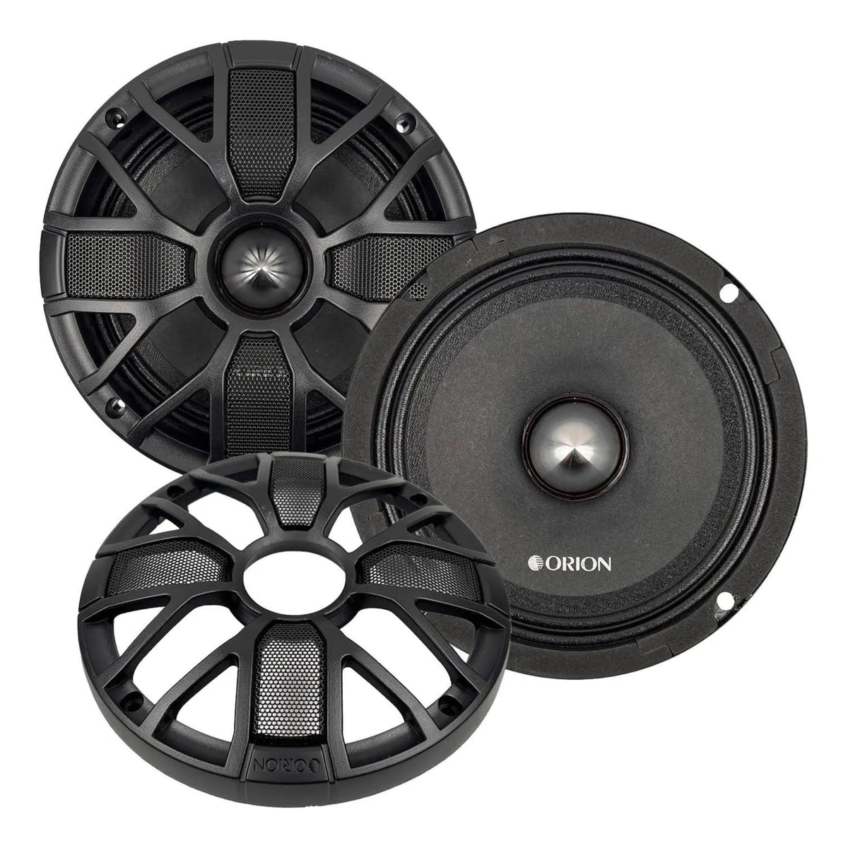 6.5" 300 Watt RMS 4-Ohm Slim Midrange Car Audio Speakers Orion XTR Ser ...