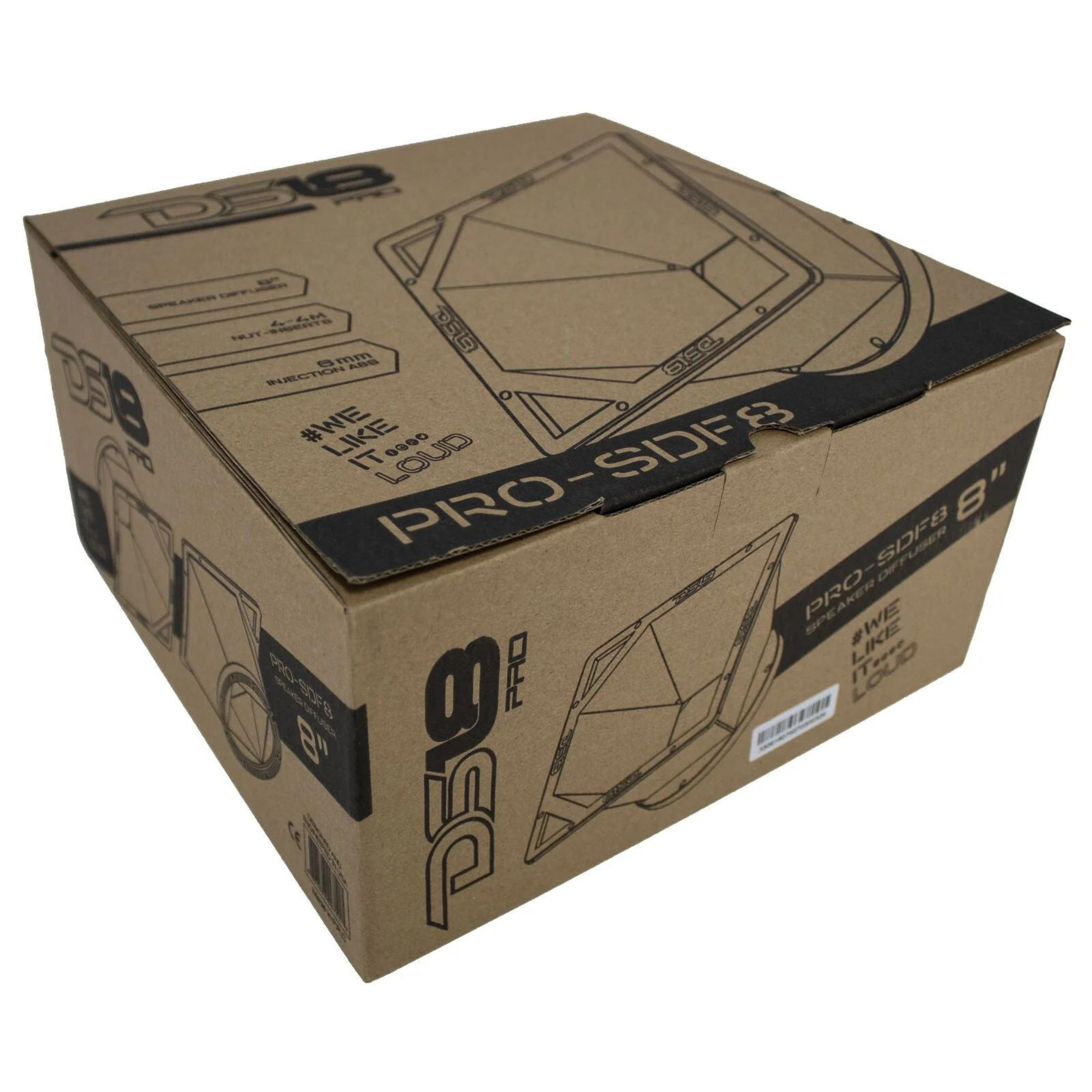 1x DS18 PRO-SDF8 Square 8" Mid Range Speaker Diffuser Horn — Big Jeff ...