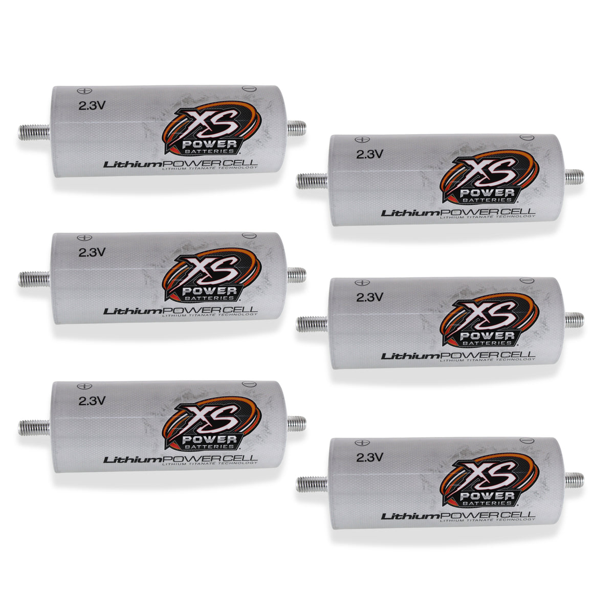 XS Power 6-Pack Kit 40AH Lithium Cell Bank 2.3v Lith Titanate Oxide (L ...