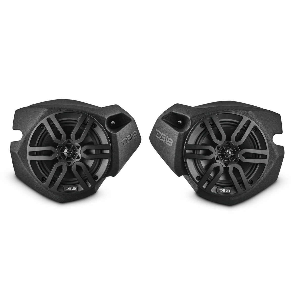 DS18 RZR Built-in Amp Front Kick Panel Pods w/6.5 4-Ohm Bluetooth Spea ...