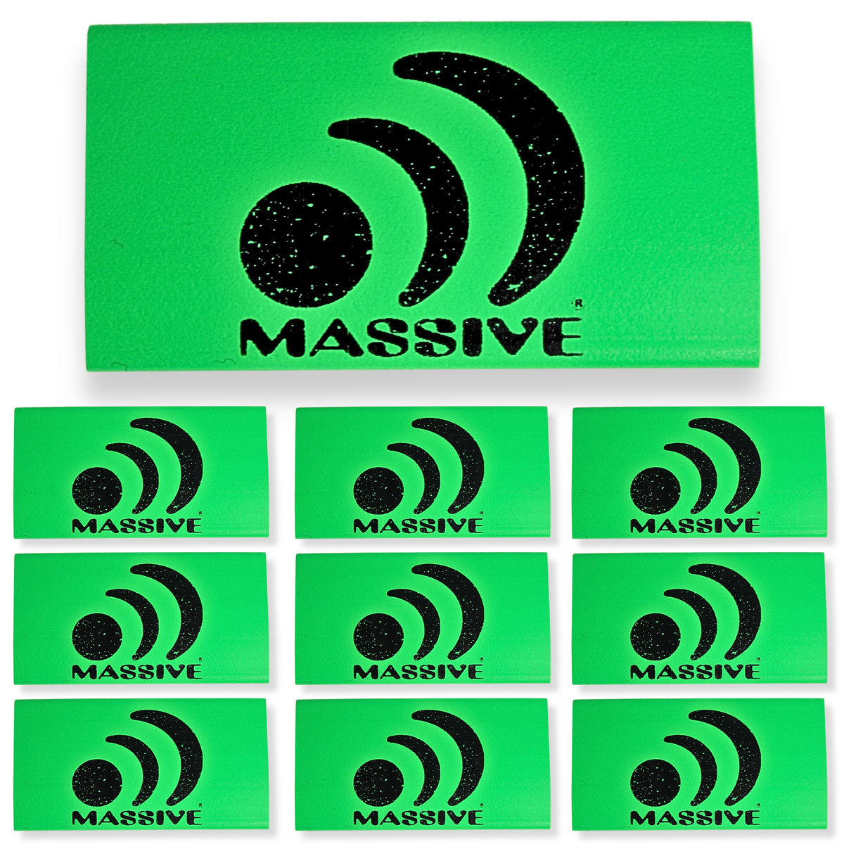 0 Gauge 3:1 Heat Shrink with Massive Audio Logo 10 Pack Green — Big Jeff Online Inc