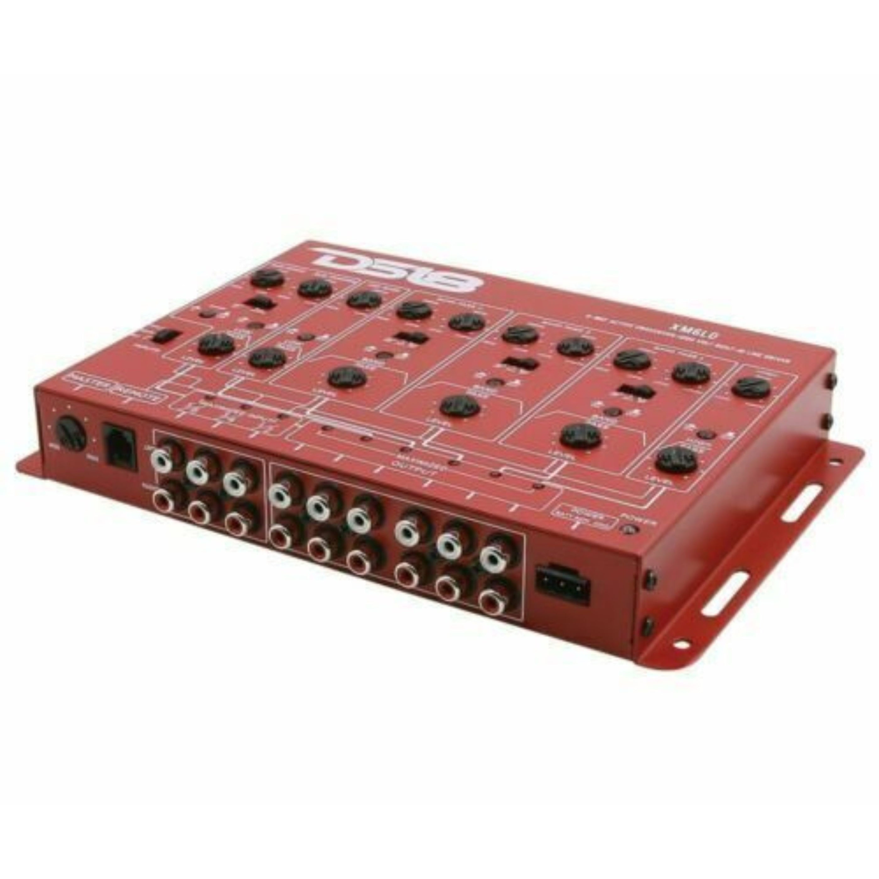 DS18 XM6LD High/Low Pass 6-Way Active Crossover with Remote Subwoofer ...