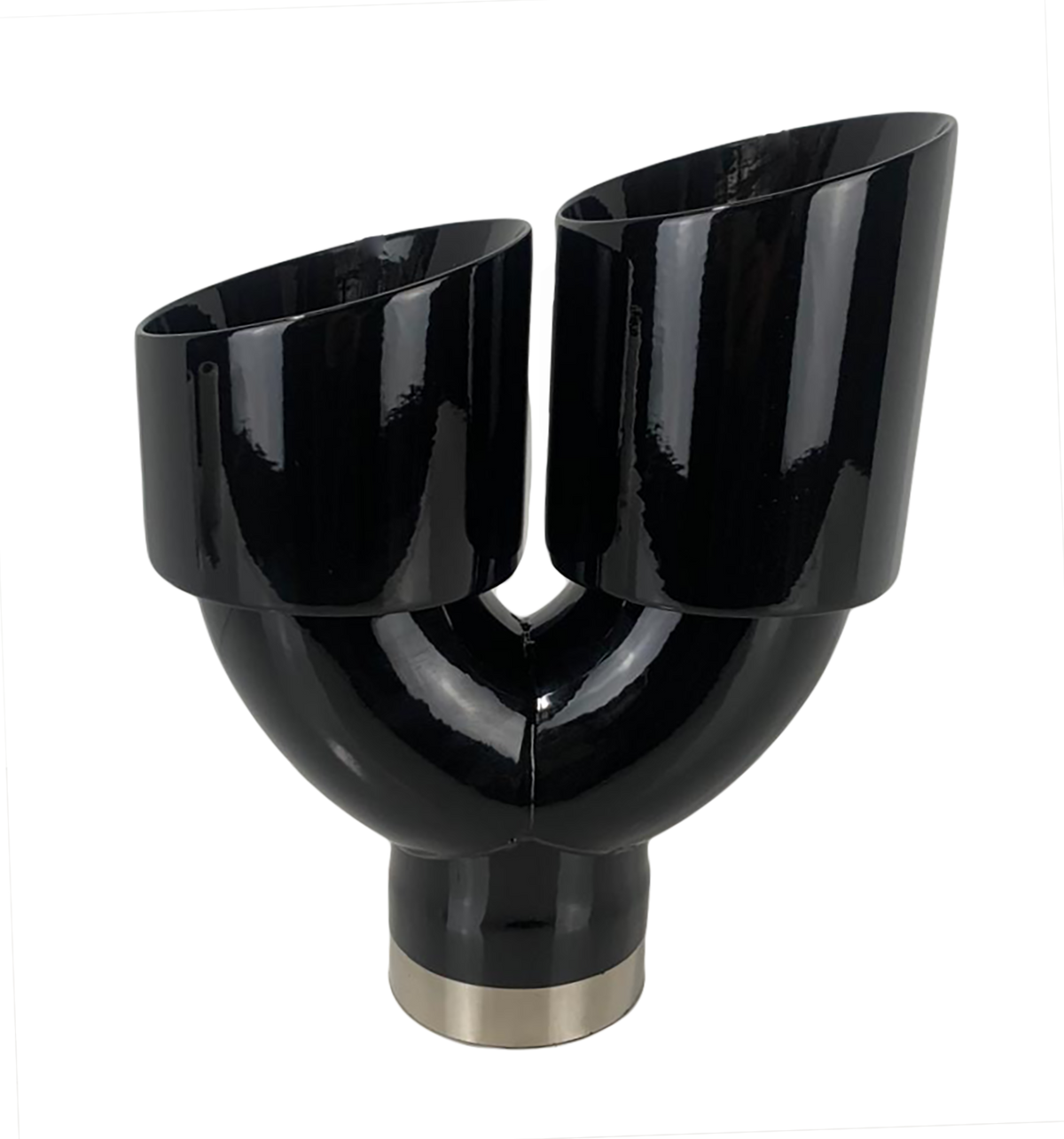 Dual Slant Cut Stainless Steel Exhaust Tip Auto Product Makers 1640BK ...